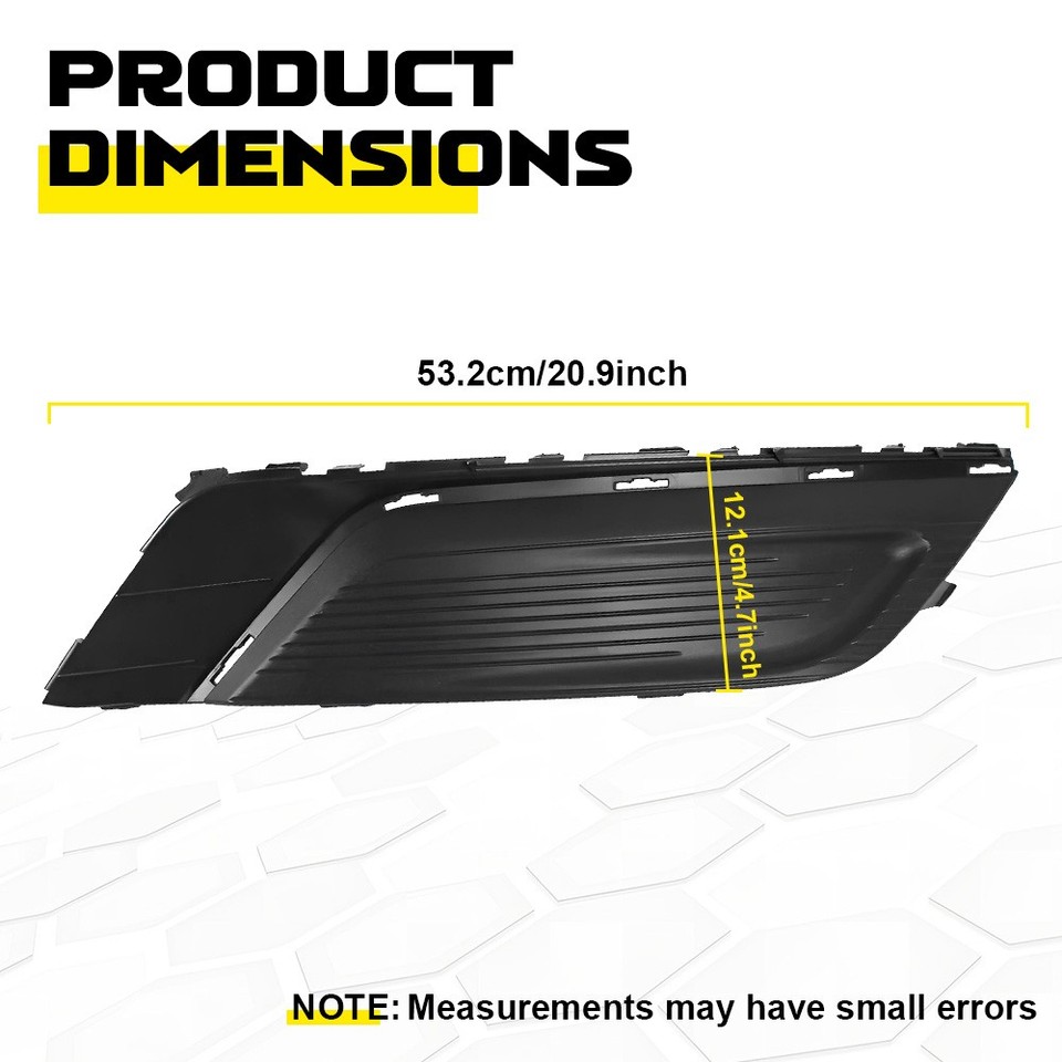 Right Side Front Bumper Insert Fog Light Cover Trim For 2017-2018 Ford ...