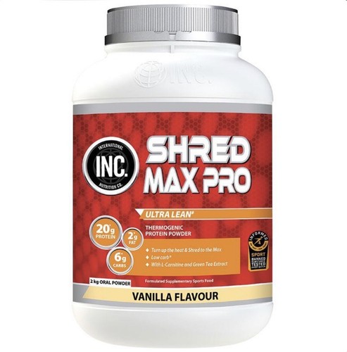 INC Shred Max Pro Vanilla/Chocolate Flavour 2kg | eBay Australia