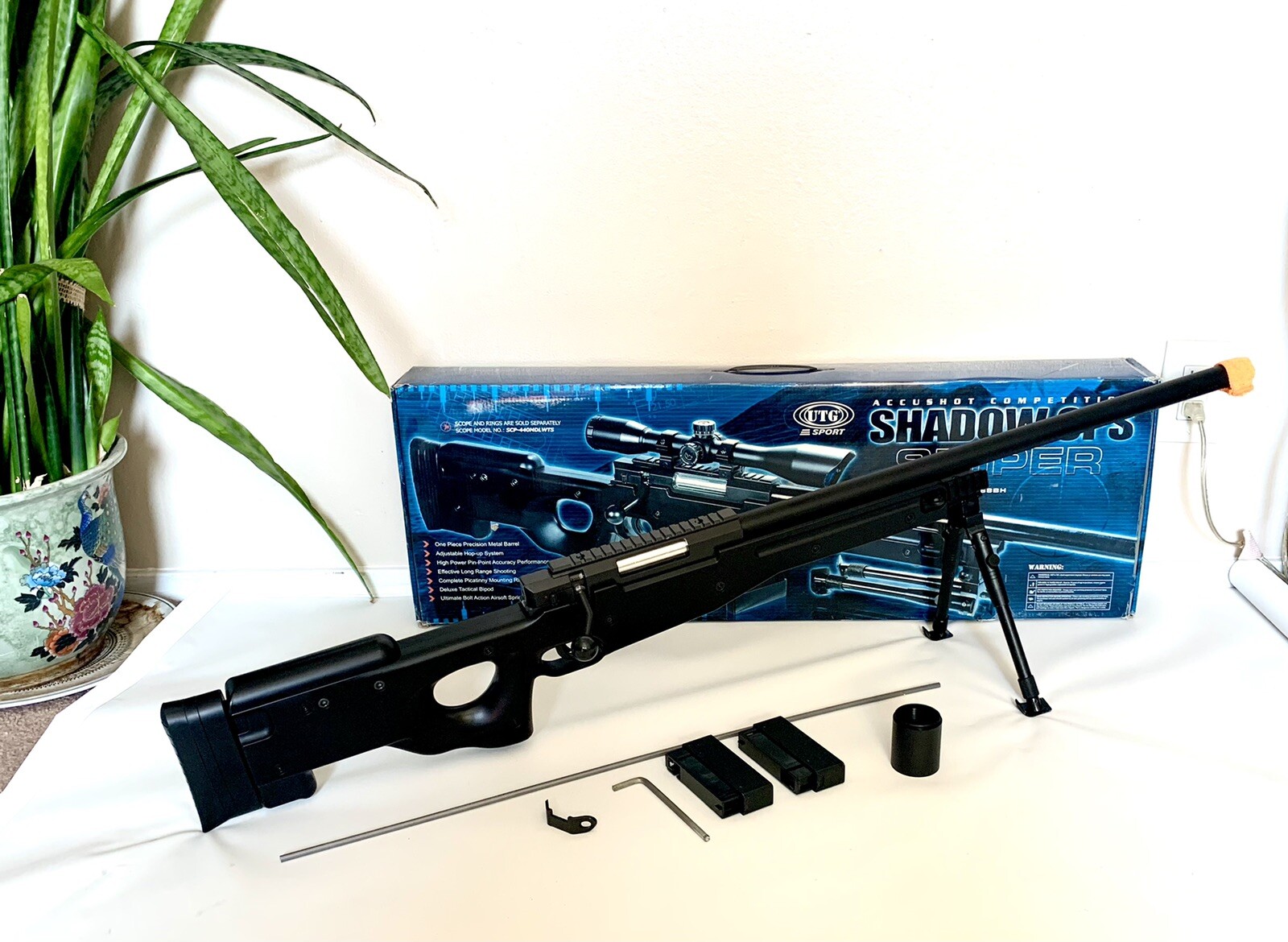 Shadow Ops Sniper UTG Sport Airsoft Spring Rif Full Metal & Polymer 6mm ...