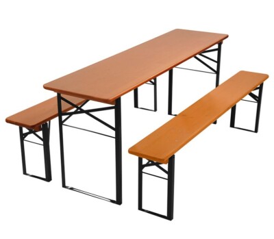 Table and Bench Set German Made Quality Oktoberfest Table Folding Legs ...