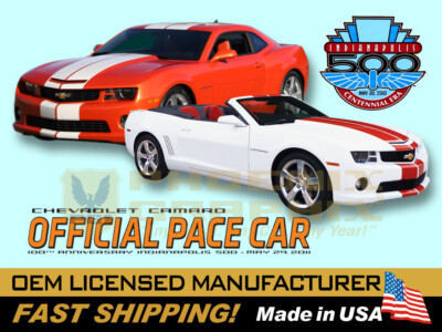 2010 2011 (fits 2012 2013) Camaro SS Indy Pace Car Decals Stripes Kit ...