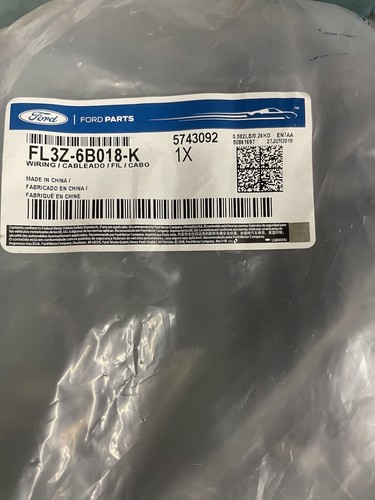 New OEM Genuine Ford F-150 2017 Wire Assembly FL3Z-6B018-K | eBay