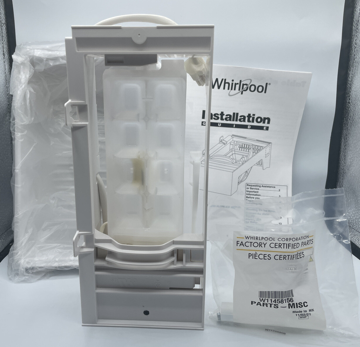 Whirlpoo Refrigerator Ice Maker Assembly W11416492 | eBay