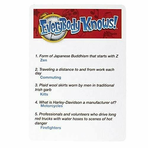 Everybody Knows! - Trivia Card Game - 2018 Edition NEW FACTORY SEALED ...