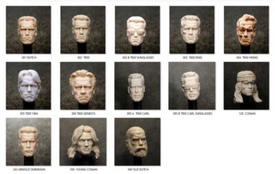 ARNOLD SCHWARZENEGGER - Custom resin head sculpt headcast mini YOU ...