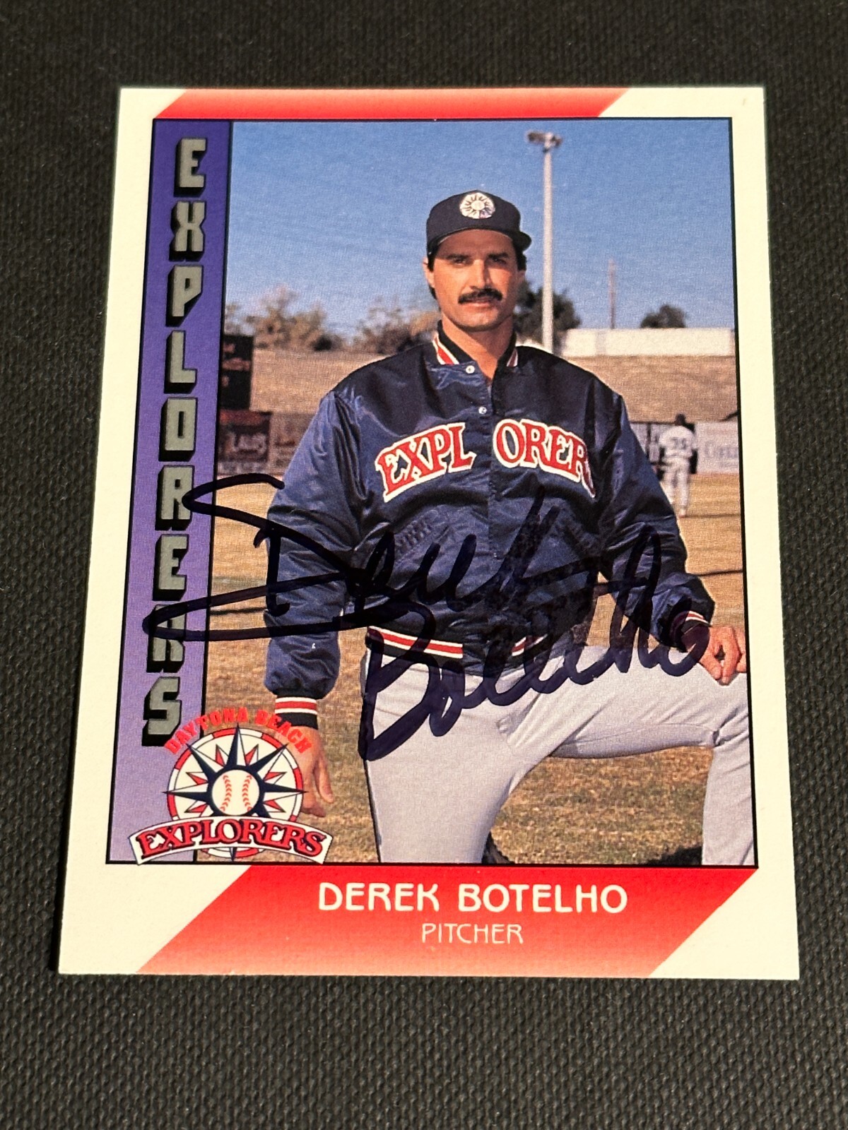 Derek Botelho Signed 1991 Pacific Senior League Card Auto Autograph ...