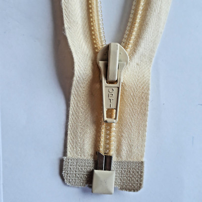 Zip Linen Nature Nylon Size 5 Divisible OPTI Zipper Cipzár | eBay Australia
