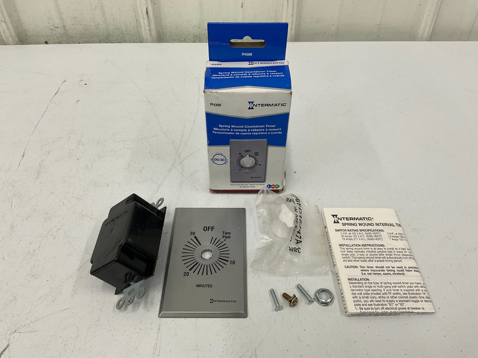 INTERMATIC EH40 Electronic 7 DAY Water Heater Timer 30AMP 240VAC 60HZ ...