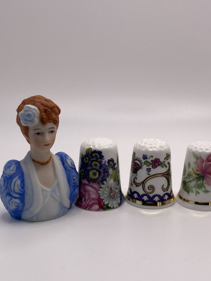Porcelain Thimbles Mismatched Lot of 7 Crown Derby, Hurley, Avon | eBay