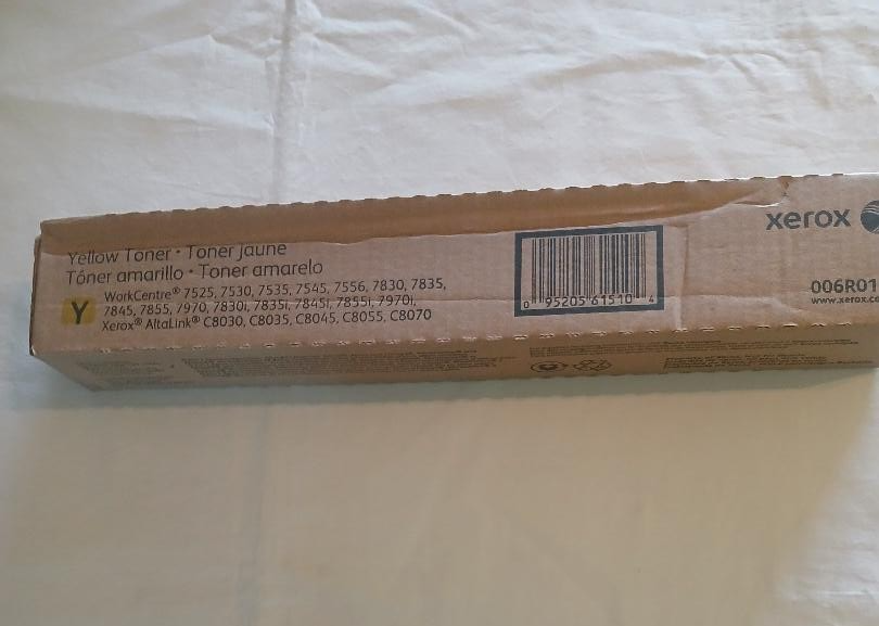 GENUINE XEROX TONER YELLOW 006R01510 FOR 7525 7830I 7970I C8030 C8070 ...