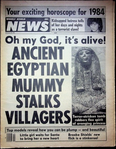 Weekly World News Tabloid Magazine Newspaper December 20, 1983 VOL. 5 ...