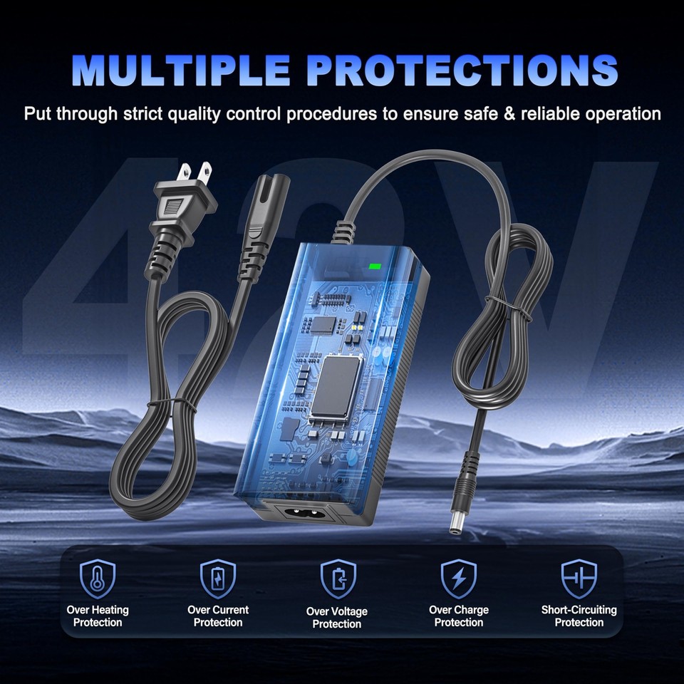 42V 2A Charger Compatible with Hiboy S2 Pro, S2, S2 Lite, KS4, KS4 Pro ...