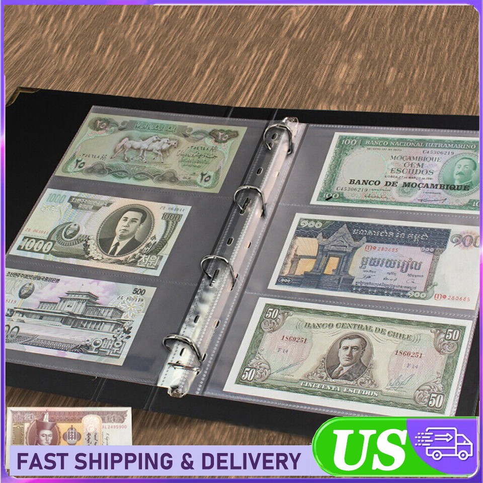 300 Banknotes Collector's Book Banknote Album Loose-Leaf Set | eBay