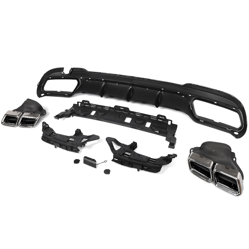 For 2013-2016 Mercedes Benz W212 E250 E300 E400 E63 Rear Diffuser W ...