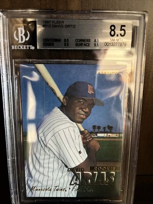 1997 Fleer David Ortiz Arias Rookie Card BGS 8.5 | eBay