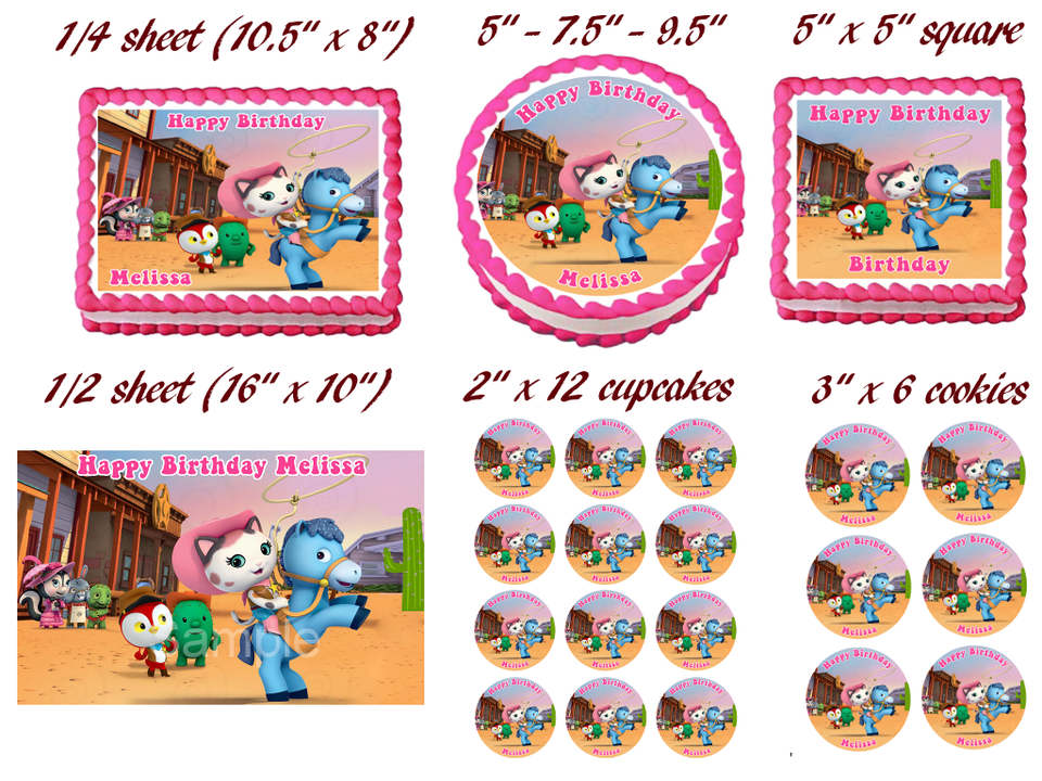 SHERIFF CALLIE Party Edible cake topper image | eBay