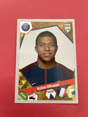 2017 Panini FIFA 365 Sticker #250 Kylian Mbappe France/PSG Rookie ...