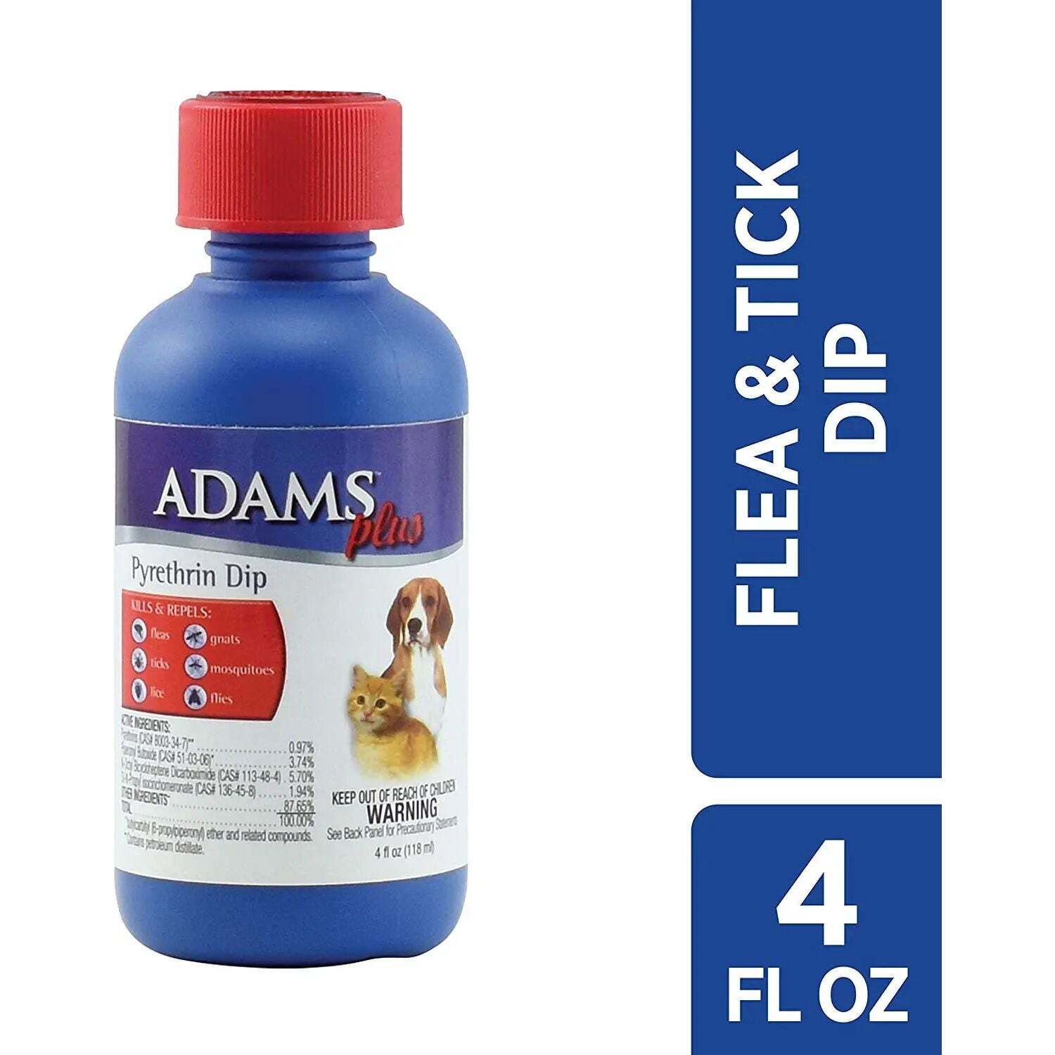 Adams Plus Pyrethrin Dip for Dogs Cats Puppies Kittens 4 oz. | eBay