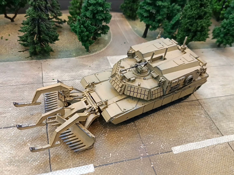 3D printed 1/72 US "M1150 ABV breaking obstacle vehicle" Painted ...
