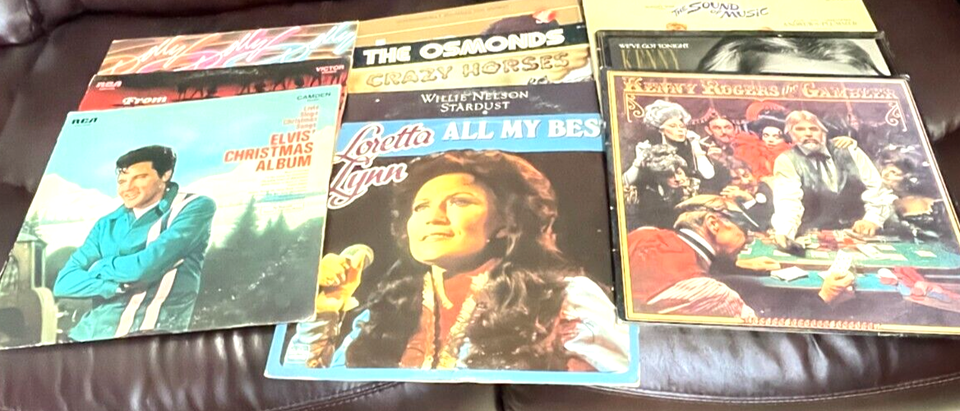 Collectable Record Albums. Bulk of 10 Vintage Most Popular Vinyl Record ...