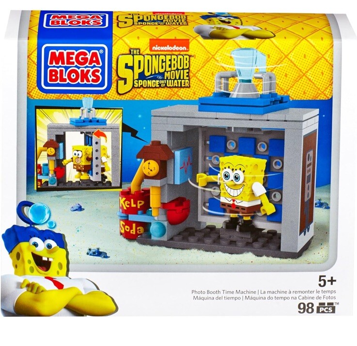Mega Bloks Photo Booth Time Machine Spongebob Movie sponge out of Water ...