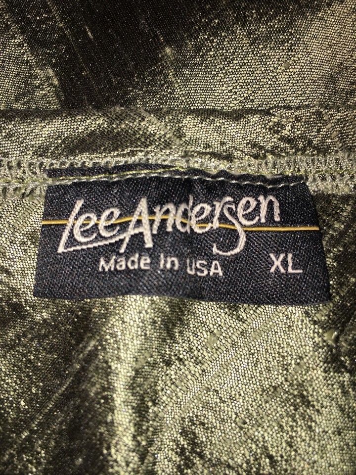 Lee Andersen 100 Silk Skirt Medium Olive Green See Measurements Labeled ...