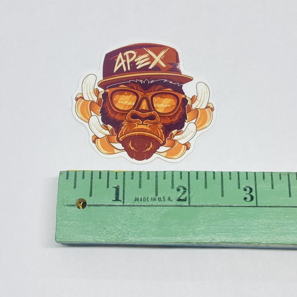 Apex Monkey Sticker Sunglasses Bananas Cool Art Vinyl Decal Car Window ...