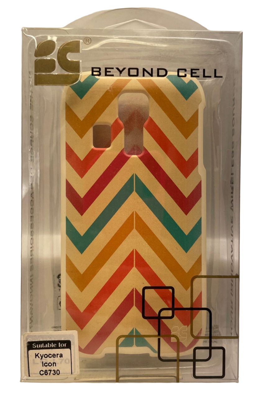 Beyond Cell Phone Case for Kyocera Icon C6730, Protex Pastel Chevron ...