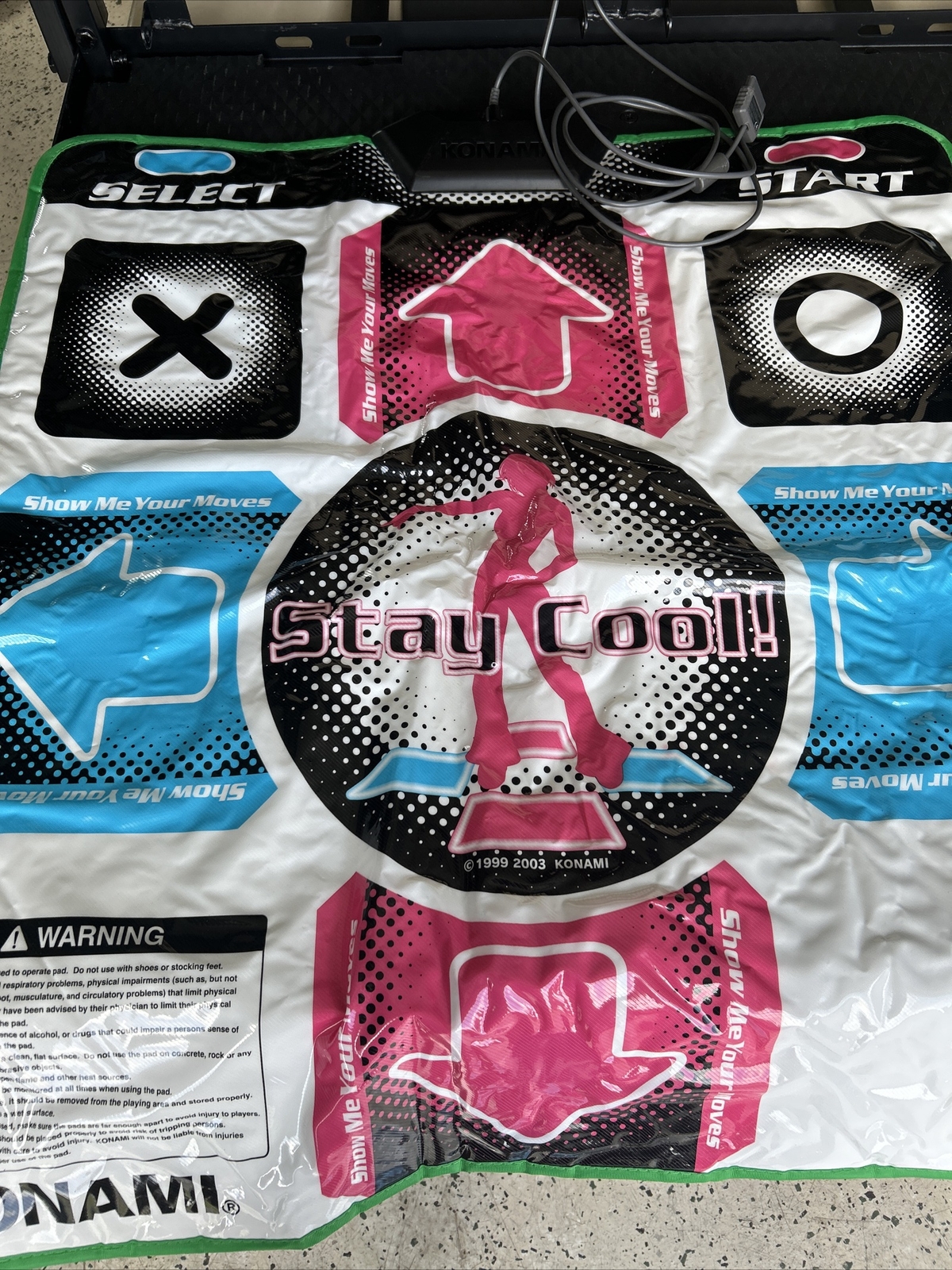 Official Konami Wired Playstation 2 PS2 PS1 Regular DDR Dance Pad Mat ...