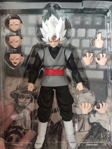 custom repaintDragon Ball Z SHF s.h.figuarts balck goku withe god shf ...