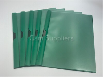 Green A4 Clip Bar Slide Binder Report Bound File Presentation Folders ...