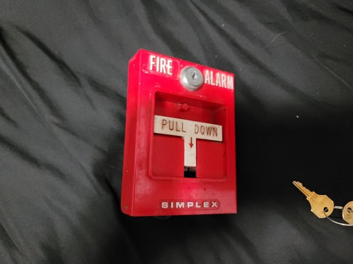 Vintage Simplex 4251 20 Fire Alarm Pull Station No Key Included | eBay