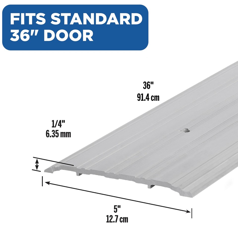 M-D Building Products 68387 Aluminum Commercial Flat-Profile Threshold ...
