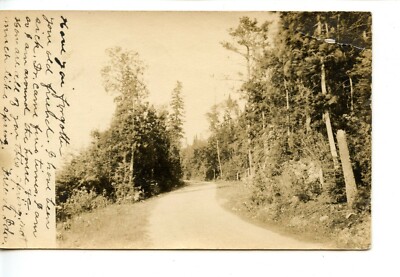 Rural Road-Village of Berlin Heights-Ohio-Vintage 1907 Real Photo RPPC ...