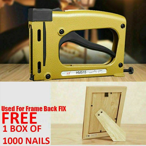 Picture Frame Framing Point Driver Tacker Point Staple Gun + 1000 FREE ...