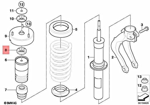 For BMW Genuine Coil Spring Insulator Front Lower 31336776389 | eBay