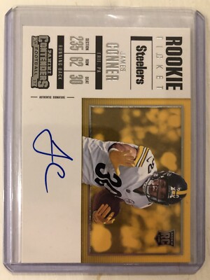 2017 Panini Contenders JAMES CONNER Rookie Ticket AUTO RC Autograph ...