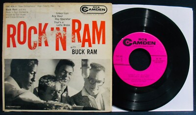BUCK RAM~ Rock 'N Ram~Jazz 45 EP & Picture Sleeve~RCA CAMDEN #CAE 435 ...