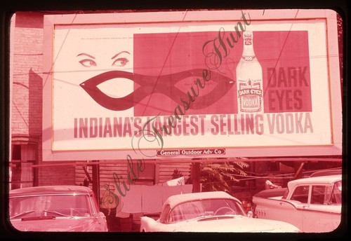 Dark Eyes Vodka Cars Billboard Sign 1950s 35mm Slide | eBay