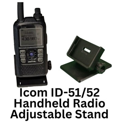 Icom ID-51/52 Adjustable Desktop Holder/Stand-All Black | eBay