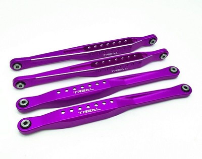 TREAL X003FXU34D Lower 4 Trailing Arms Links Set (Purple) for Losi LMT ...