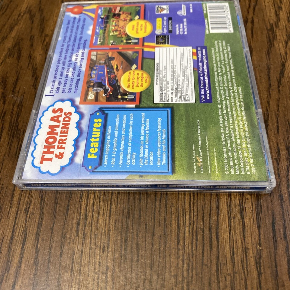 Thomas And Friends The GREAT Festival Adventure CD-Rom DISC and Case ...