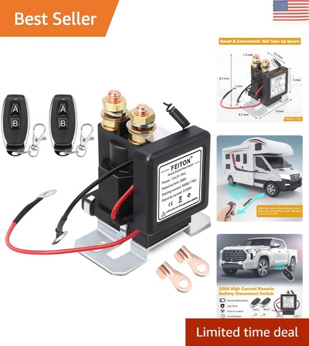 Durable 200A Rated Wireless Kill Switch for Car Truck - Prevents ...