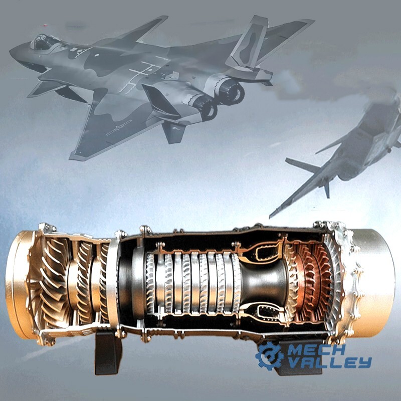 WS-15 Turbofan Jet Engine Model Kit - 1/20 Scale DIY Assembly - J-20 ...
