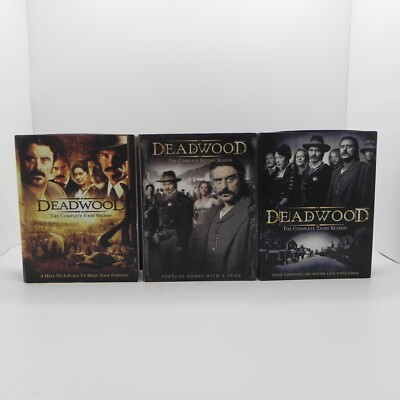 Deadwood Complete Series Seasons 1 2 3 lot DVD Boxed Sets HBO Western ...