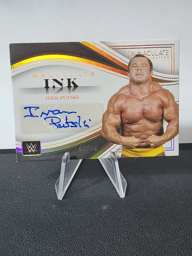 IVAN PUTSKI 2023 Panini Immaculate Collection WWE GOLD /10 Autograph | eBay