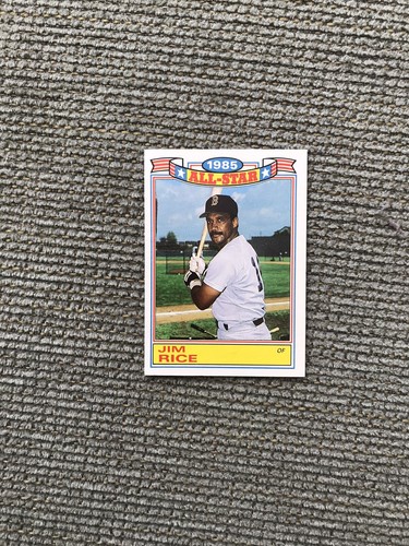 1986 TOPPS Baseball Cards 1985 All Star Game Insert Set Jim Rice #6 HOF ...