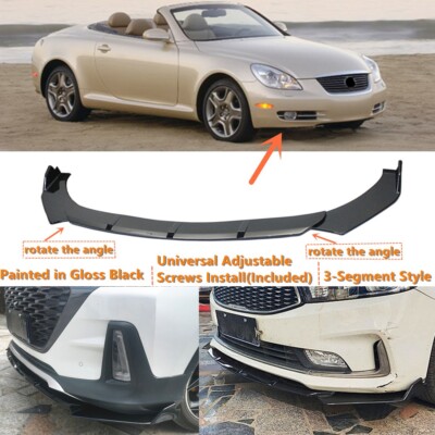 Add-on Universal For 2006-2010 Lexus SC SC430 Front Bumper Lip Splitter ...