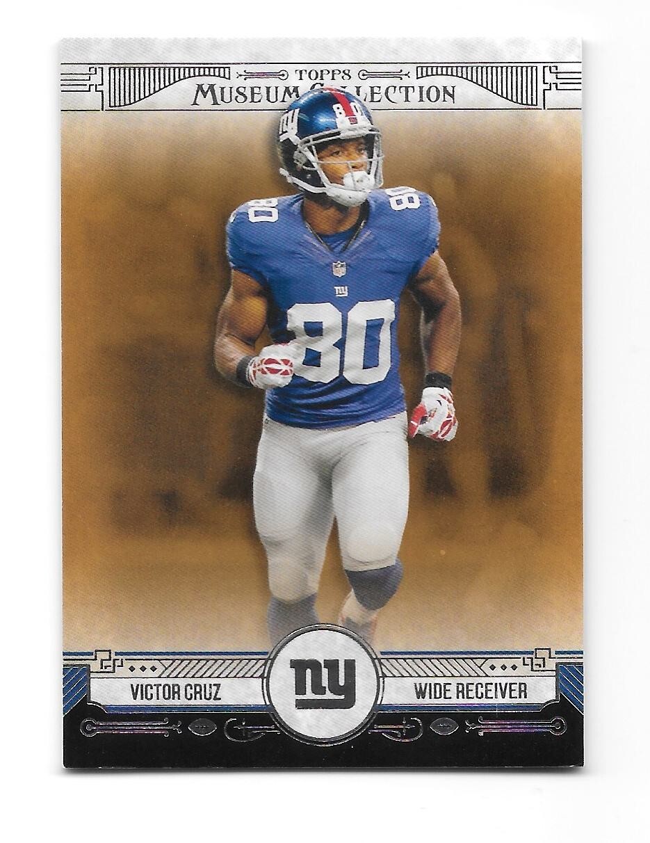2014 Topps Museum Collection Football VICTOR CRUZ Copper -NEW YORK ...