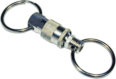 DETACHABLE KEY CHAIN NICKEL PLATED - QUICK RELEASE KEY RING QUANTITY ...
